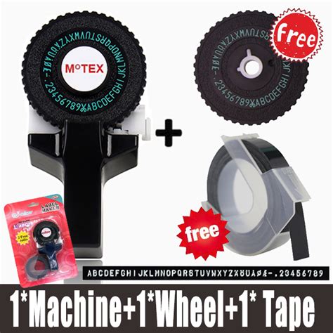 Multicolor Embossing Motex Label Maker Machine Label Printer Mini Mesin Sticker Nama Diy Label