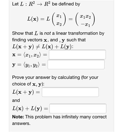 Solved Let L R 2 Rightarrow R 2 Be Defined By L X L X 1 Chegg Com