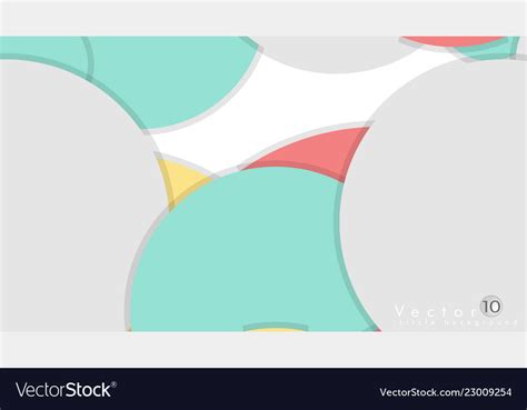 Simple And Colorful Circles Background Design Vector Image