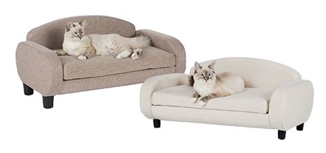 Paws And Purrs Upholstered Miniature Pet Sofa • Hauspanther