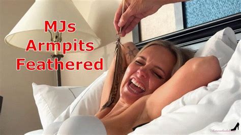 Miss Mjs Armpits Feather Tickled Armpits Male Tickling Female Tickling