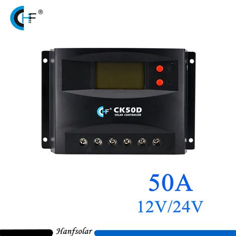 5 개몫 50a 태양 충전 컨트롤러 12 볼트 24 볼트 태양 전지 패널 배터리 Lcd 충전기 레귤레이터 자동 작업 Ck50dsolar Charge Controller