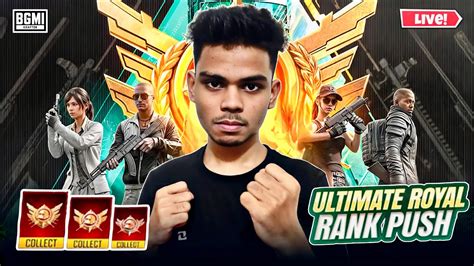 ULTIMATE ROYAL RANK PUSH DAY 2 BGMI LIVE FULL RUSH GAMEPLAY