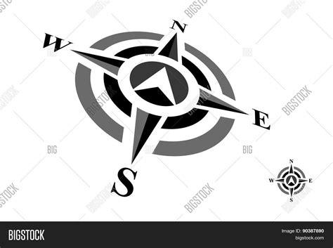 Compass Logo Vector And Photo Free Trial Bigstock