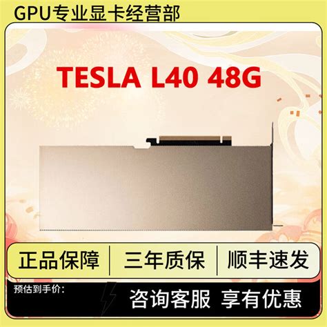 英伟达（nvidia）tesla L40sa10a30a40l4t4显卡人工智能服务器gpu推理显卡 Tesla L40 48g