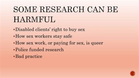 Contentious Relationship Between Sex Workers And Researchers Ppt