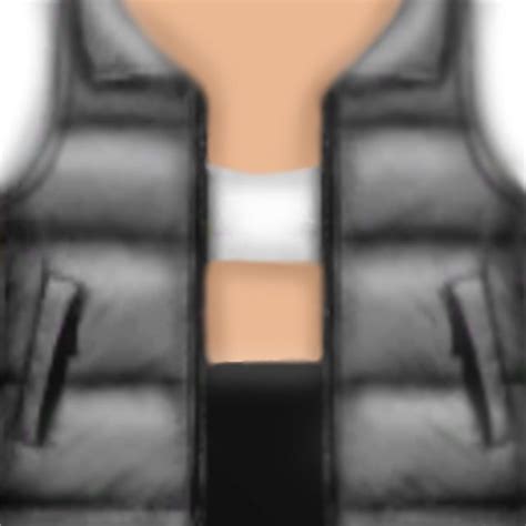 Free Roblox T Shirt White Top W Grey Puff Vest Cute Tshirt