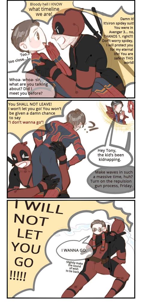 Deadpool Tryin To Rescue Spidey In Avengers 3 😙 Deadpool And Spider Man