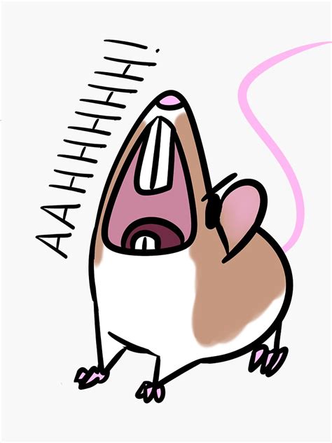 Howling Grasshopper Mouse Sticker For Sale By Comfykat Redbubble