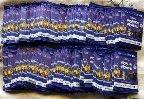 100X UNOPENED PACKS Woolworths Disney 2024 WORLDS OF WONDERS COLLECTOR