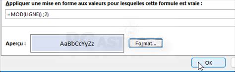 Colorer Automatiquement Une Ligne Sur Deux Excel
