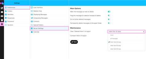 Managing Webmail Folders Setting Automatic Deletion And Creating New Folders Help Centre