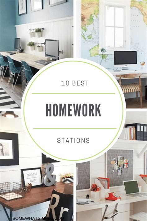 Creating A Homework Station 10 Spaces We Love