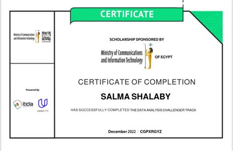 Salma Shalaby On Linkedin Egfwd Achievement Dataanalysis Udacity