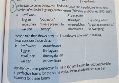 2 In The Two Columns Below You Find Verb Bases And