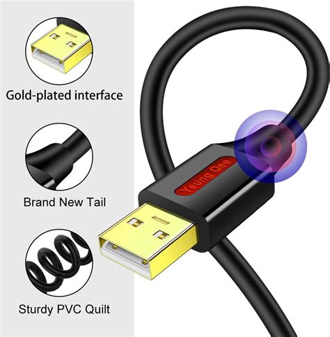Buy 2 Pack Printer Cable 15 Ftusb Printer Cable Usb 20 A Male To