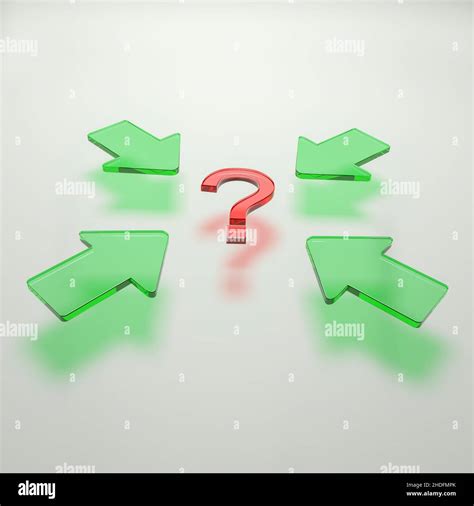 Arrow Center Question Arrows Centers Questions Stock Photo Alamy