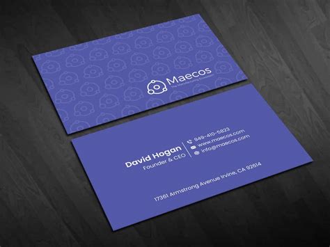 entry 1919 by mituafrin for minimalistic networking business cards