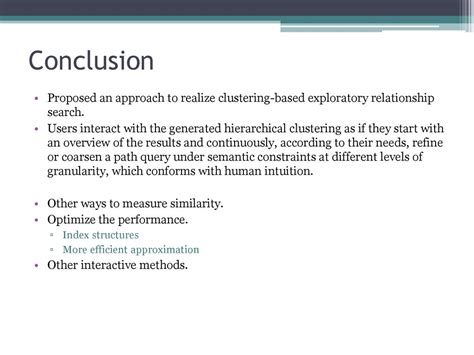 towards exploratory relationship search a clustering based approach