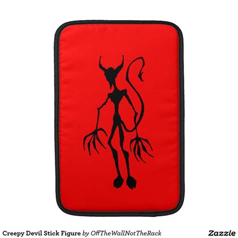 Creepy Devil Stick Figure Macbook Air Sleeve Silhouette Sketch Stick Figures Sketches