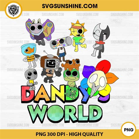 Dandys World Characters Png Vector Clipart