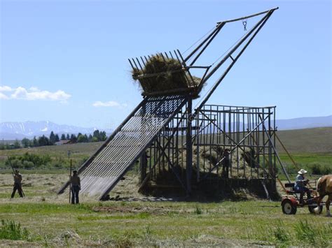 Working Hay Storage With A Beaver Slide Editorial Photography Image