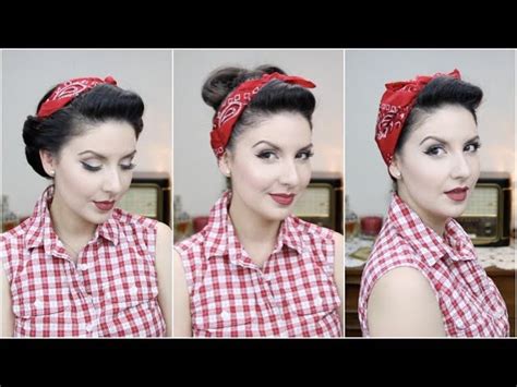 Pin Up Girl Hair With Bandana