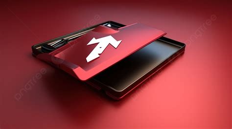 computer mouse and folder icon with arrow rendered in 3d background 3d