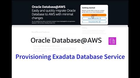 Provisioning Exadata Database Service In Oracle Databaseaws Youtube