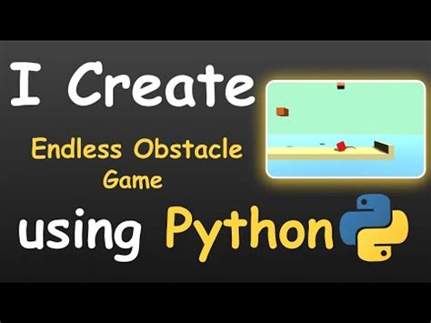 I Create Endless Obstacles Game Using Python Python Pygame Youtube