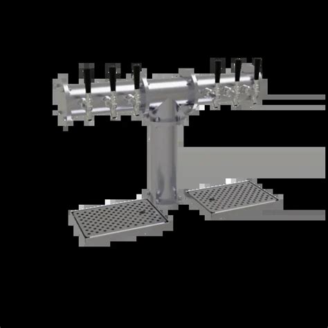 Glastender Pt 6 Ssr Pipe Tee Draft Dispensing Tower