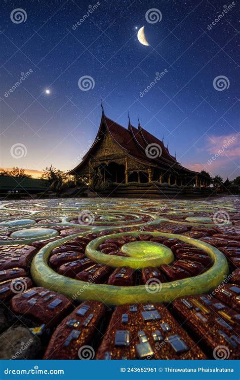 The Morning View Of Sirindhorn Wararam Phu Prao Temple Ubonrachatani