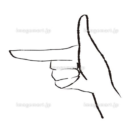 手描きの手やじるしのイラスト素材 283075803 イメージマート