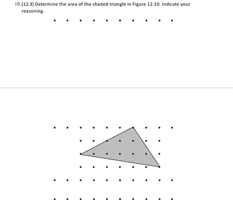 Solved 10123 determine The Area Of The Shaded Triangle Solved 10123 determine The Area Of The Shaded Triangle