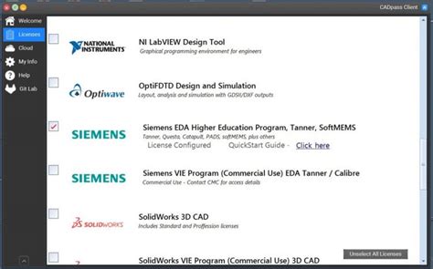 Quick Start Guide Installing Siemens Custom Ic Tools Via Cadpass Client Cmc Microsystems