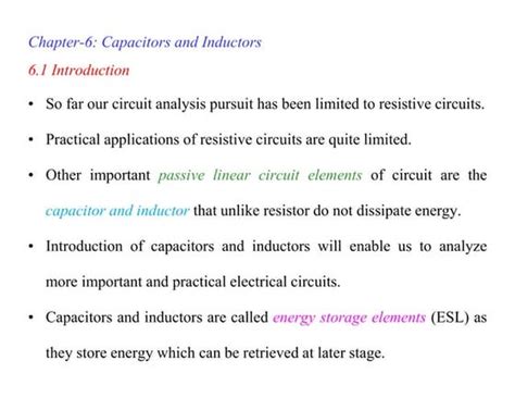 Chapter 6 Pptx Linear Circuit Analysis Capacitor Ppt