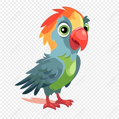 Parrott 클립 아트 흰색 배경 만화에 귀여운 작은 화려한 앵무새 벡터부리꼬리 Png 일러스트 무료 다운로드 Lovepik