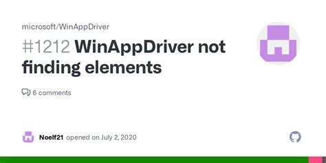 winappdriver not finding elements · issue 1212 · microsoft