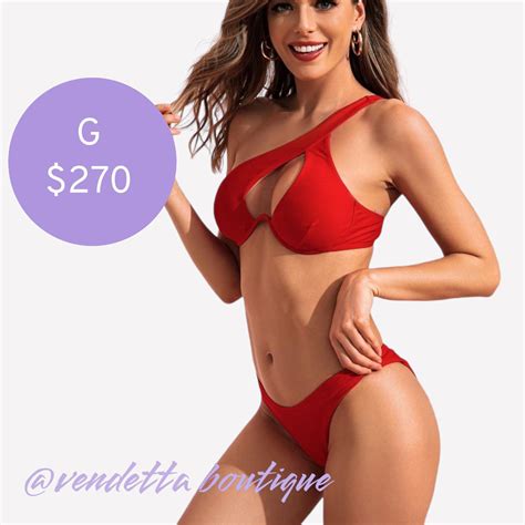 Traje De Baño Rojo De Dos Piezas Vendetta Boutique