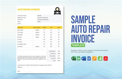 Editable Repair Templates In Excel To Download