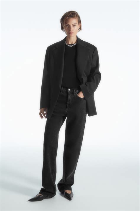 Pure Silk T Shirt Black Ladies Handm Gb