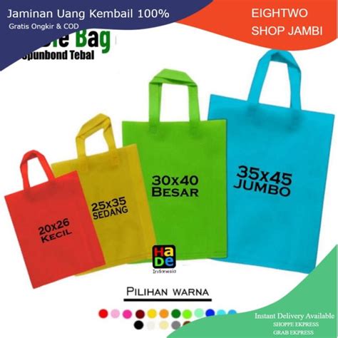 Goodie Bag Model Hls Handle Lipat Samping Tas Kain Spunbond Goodie