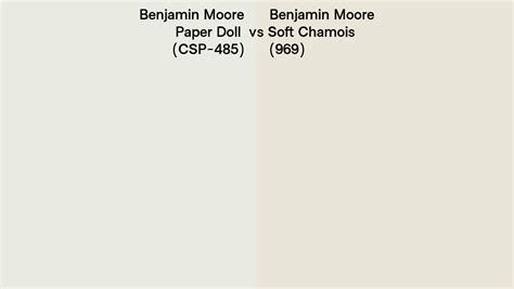 Benjamin Moore Paper Doll Vs Soft Chamois Side By Side Comparison