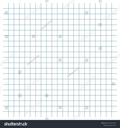 White Graph Paper Blue Lines Square Stock Vector Royalty Free