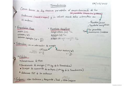 SOLUTION Termodin Mica Procesos F Rmulas Y Ejemplos Studypool