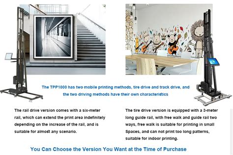 Vertical Tpp1000 3d Wall Printer Machine For Printing On Walls With Uv