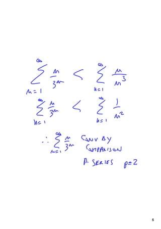 AP Calculus BC 10 05 Comparison Test For Convergence Of Series With All Positive Terms PDF