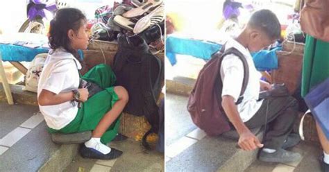 Viral Kakak Beradik Jadi Tukang Sol Sepatu Demi Bisa Sekolah Okezone