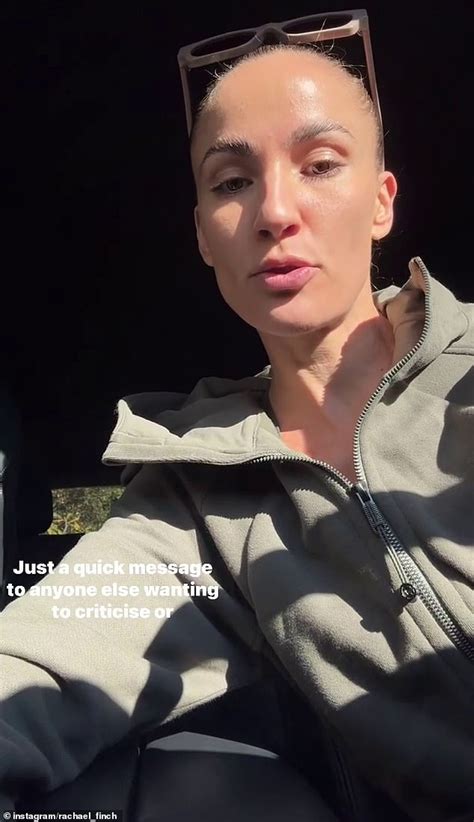 Rachael Finch Responds To Critics Who Personally Attacked Her For