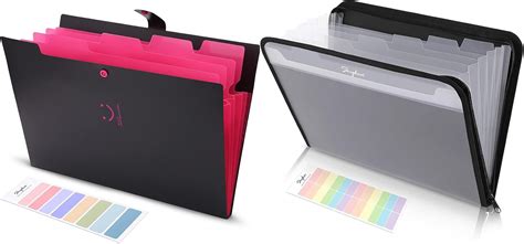 Skydue Expanding File Folder 5 Pockets And 7 Pocket Expanding File Folder With